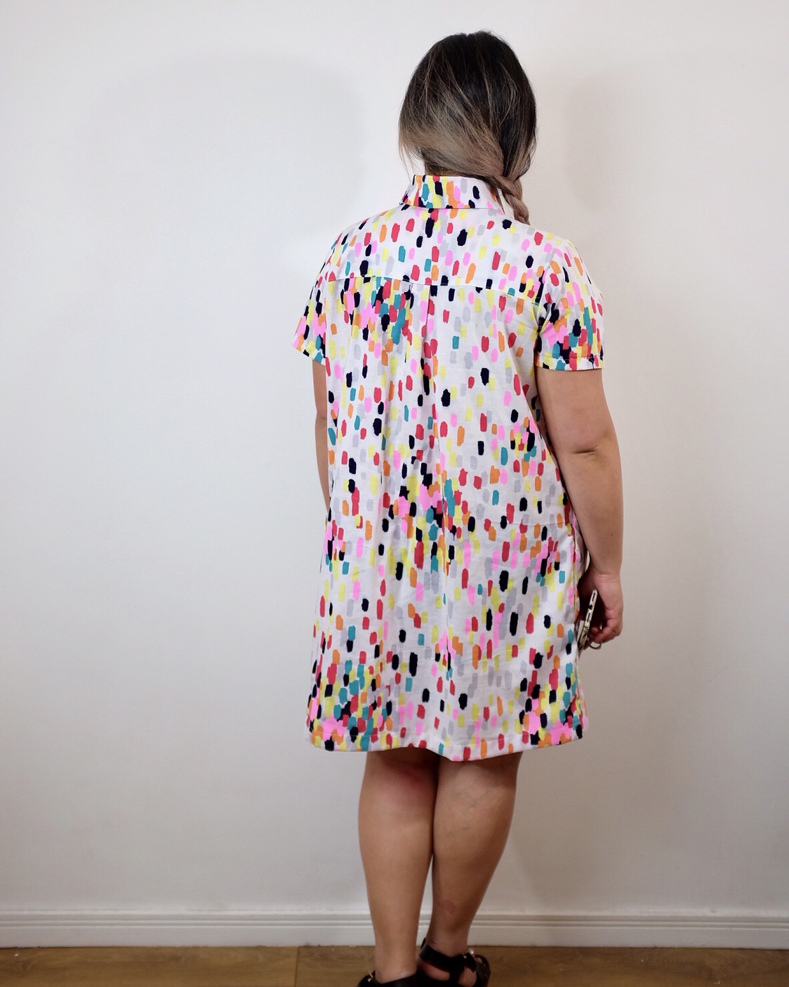 A multicoloured Perth dress – Self Assembly Required